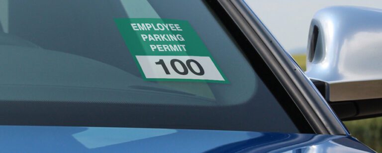ComplianceSigns Now Sells Window Cling Parking Permit Decals