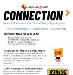 Free Safety and 5S Newsletter - SafeWork Insider