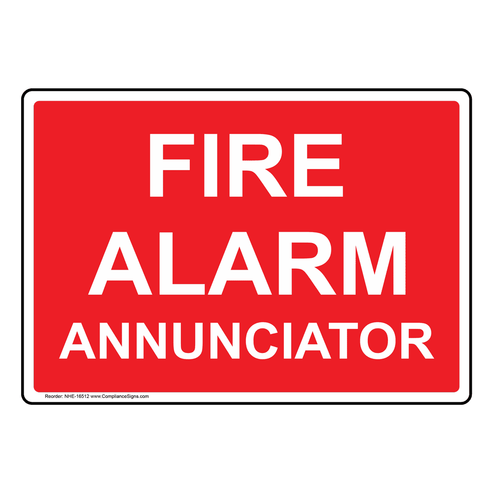 Fire Alarm Annunciator Sign NHE 16512 Fire Safety Equipment fire-alarm-annunciator-sign-nhe-16512-fire-safety-equipment
