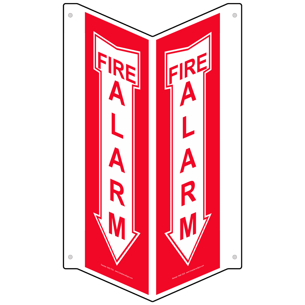 Fire Alarm Sign NHE-7530Tri Fire Safety / Equipment