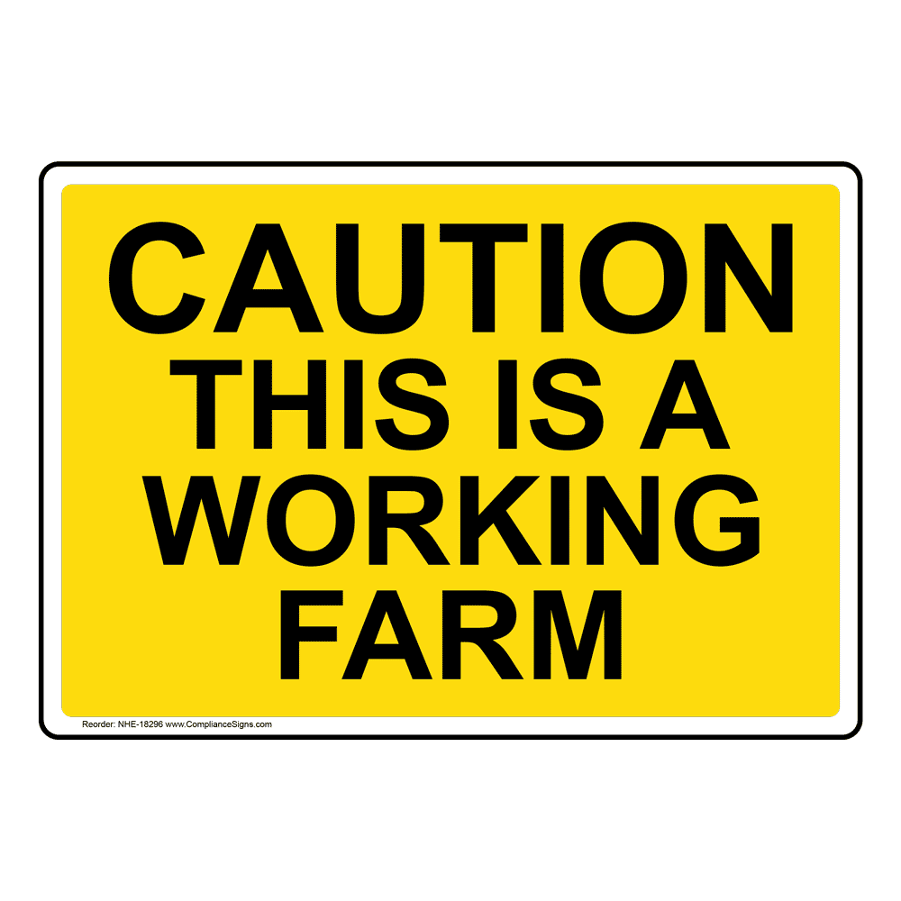 Farm Safety Signs And Symbols at Antonio Baker blog