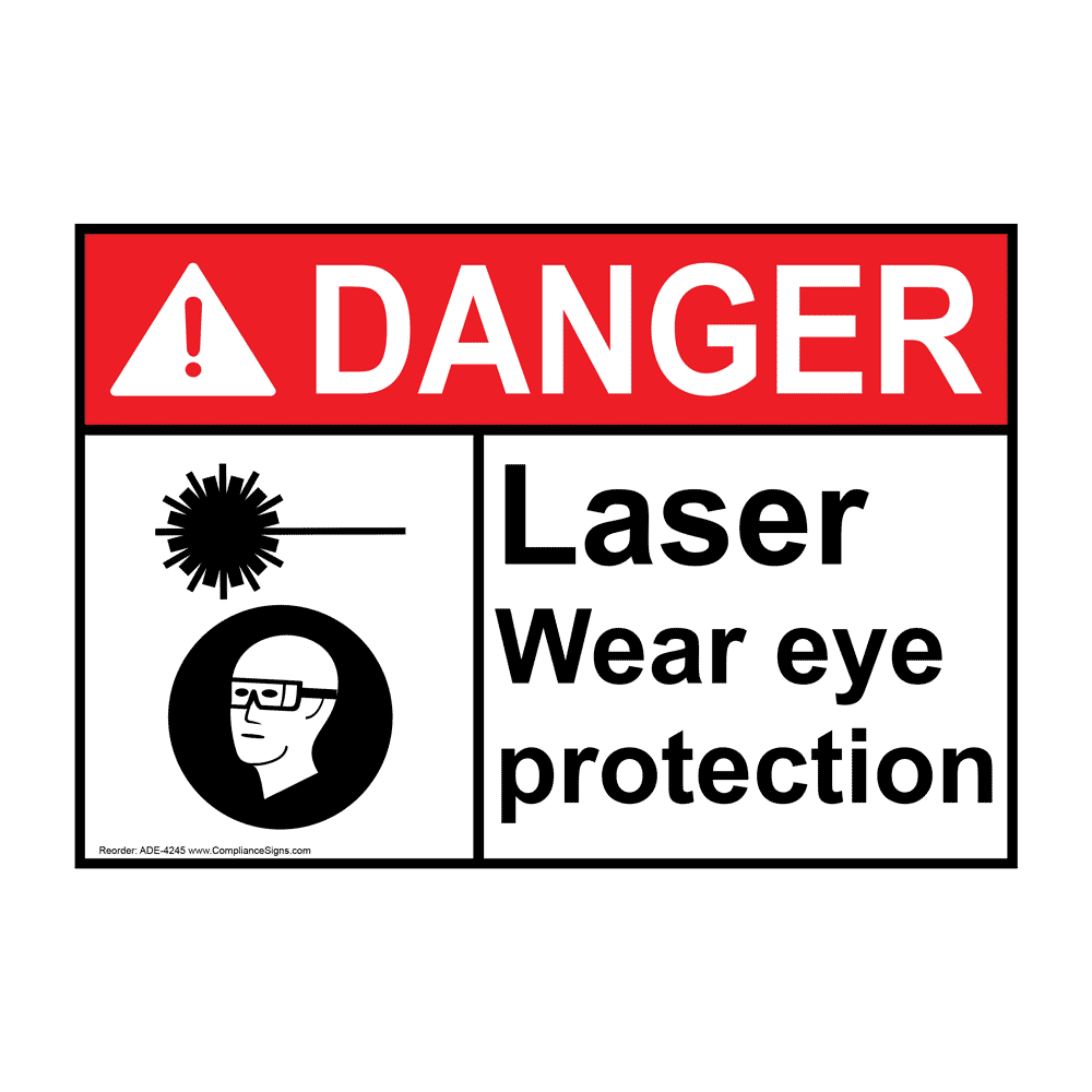 Machine & Process Safety Signs and Labels - Laser - ANSI-Danger
