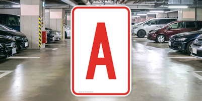 Parking Lot And Parking Garage Signs - Numbers - Exits - More