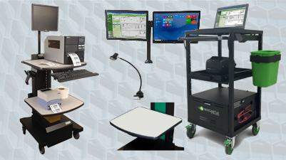 Mobile Workstations - Ecocart - Newcastle - Shelves - Mounts