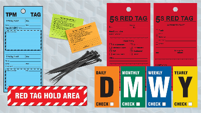 Tags For 5S Processes - Red Tag - TPM - Management Walk
