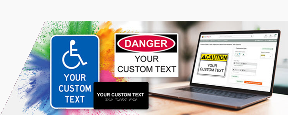 Fast, Easy Custom Safety Signs - Custom Parking Signs - Build a Sign at ...