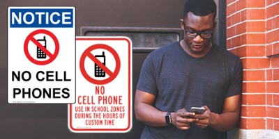 Cell Phone / Texting Signs - Workplace - Medical - School