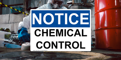 Chemical Safety Signs For Industry, Manufacture and Transport