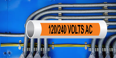 Electrical Conduit Pipe Markers - Volts - Phase - Current