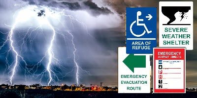 Emergency Evacuation Signs - Rescue Area - Emergency Contact