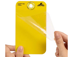 Flap Tags for Valves and More - Lamination Protects Tag Content - Easy ...