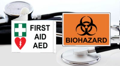 Medical and First Aid Signs and Labels : ComplianceSigns, Inc.