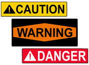 Safety Labels Stickers Decals - PPE - Hazards - OSHA/ANSI - GHS - Floors