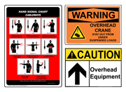 Material Handling & Crane Safety Signs