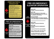 Elevator Signs - Floor Number - Fire Operation - Jamb Plates - Freight