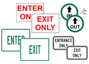 Enter / Exit and Stairway Signs and Labels | ComplianceSigns