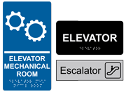 Elevator Signs - Floor Number - Fire Operation - Jamb Plates - Freight