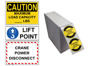 Crane Safety Signs, Labels & Posters