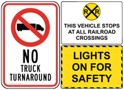 Truck Operation & Vehicle Safety Signs and Labels