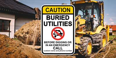 Pipeline and Utility Signs For Underground Utility Safety