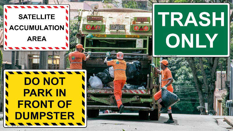 Environment - Trash Signs : ComplianceSigns, Inc.