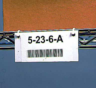 2 x 6 in. Wire Rack Flat Label Tags 50 pk - 5S Product