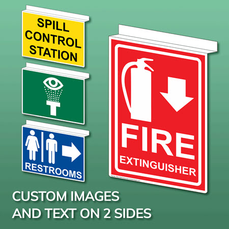 Ceiling-Mount Sign - Your Custom Design