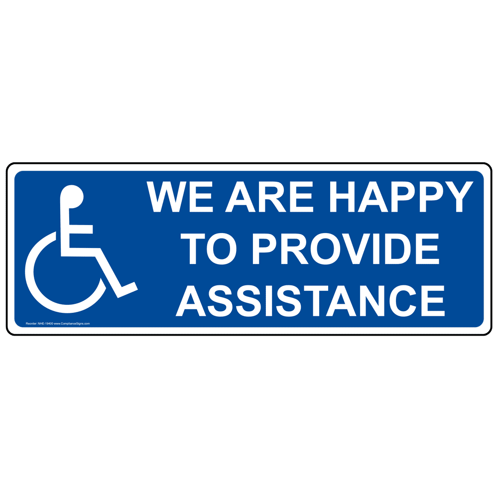 Assistance Dog Signs