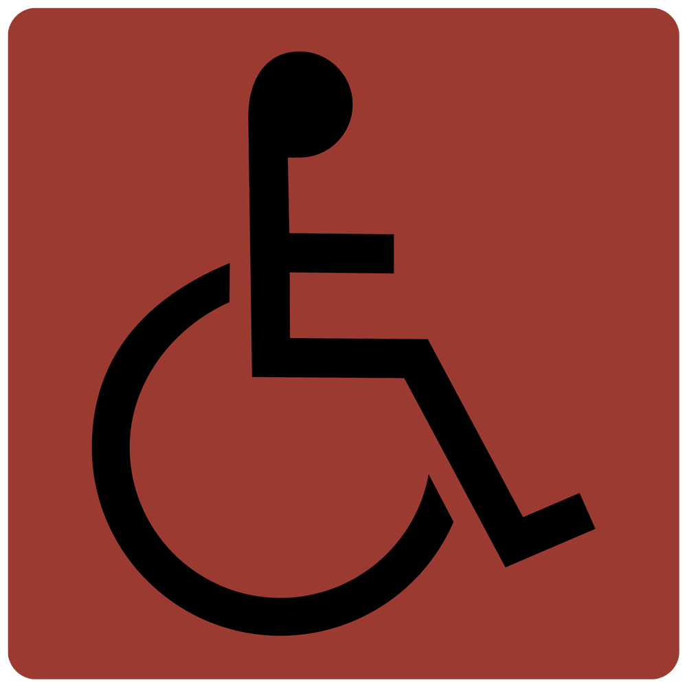 Access For Hearing Impaired Symbol White On Blue Sign NHE 28042 WHTonBLU