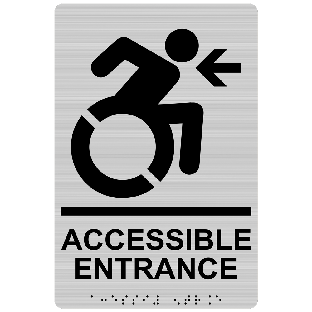 Portrait New York|Connecticut ADA Accessible Entrance Sign RRE-32160R ...