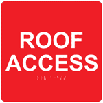 Fire/Emergency - Roof Access Signs and Labels