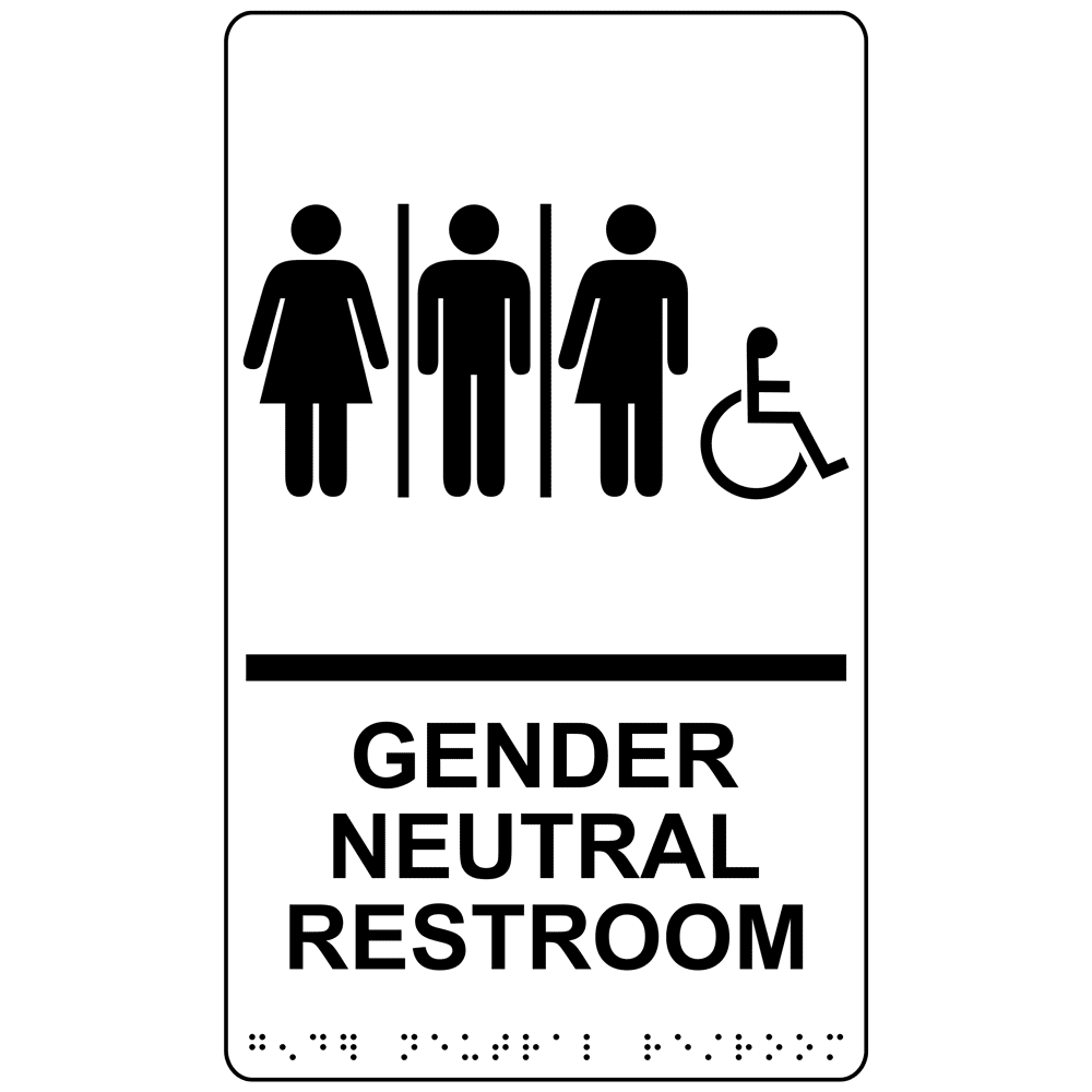 Gender Neutral Handicap Bathroom Signs