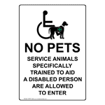 Accessibility - Service Animal Signs and Labels