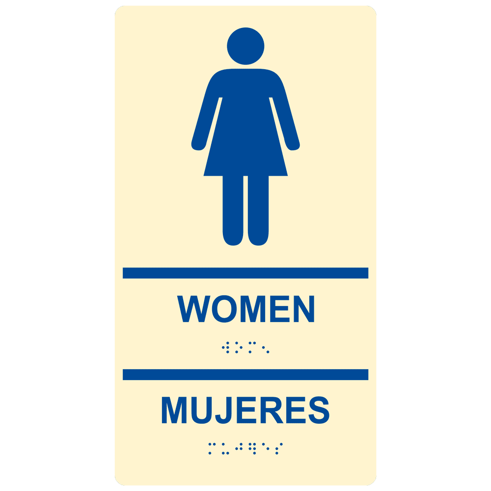 Women Restroom Sign In Spanish