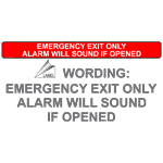 Fire/Emergency - Emergency Exit Signs and Labels