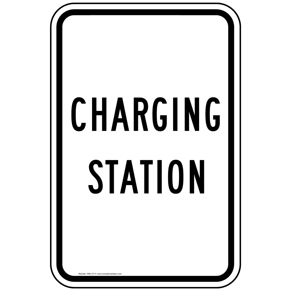 Charging Station Reflective Sign PKE-37111