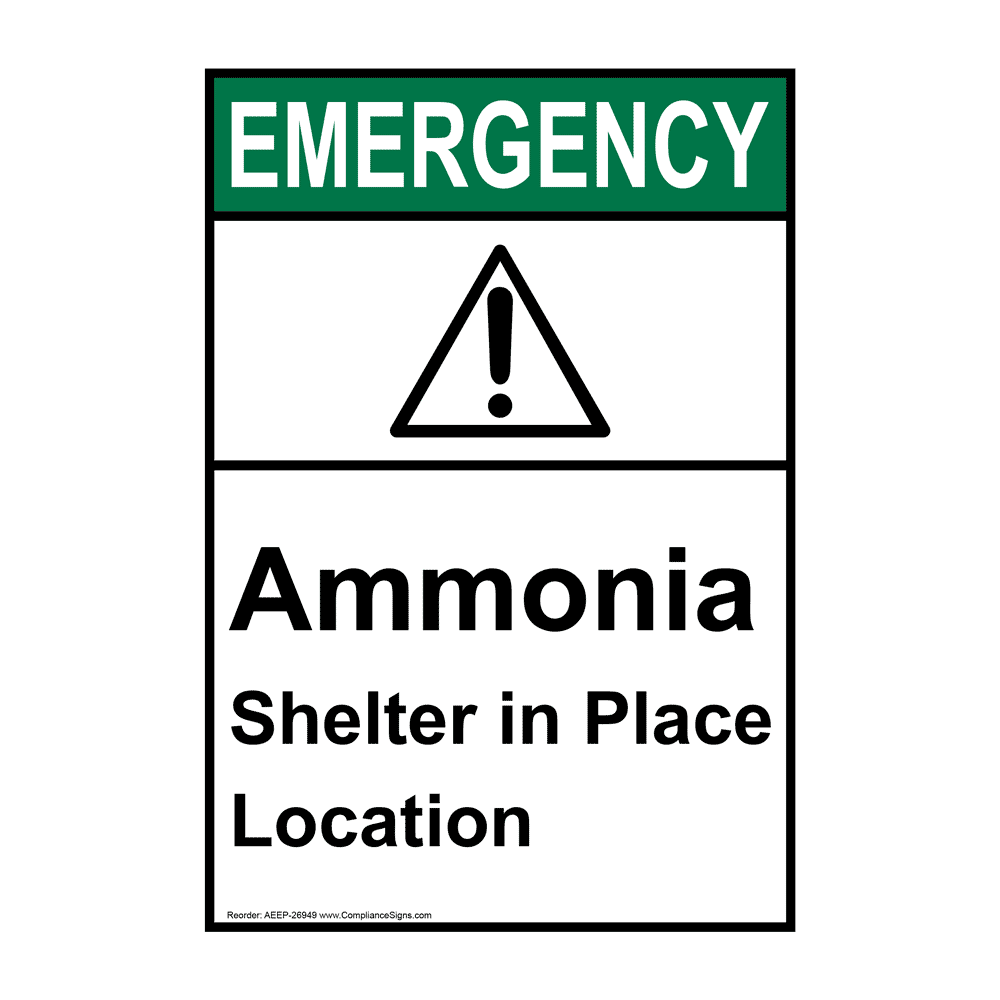 Caution Ammonia Sign