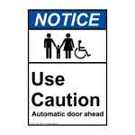 Enter/Exit - Automatic Door Signs and Labels