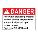 Industrial Notices - Automatic Start Signs and Labels