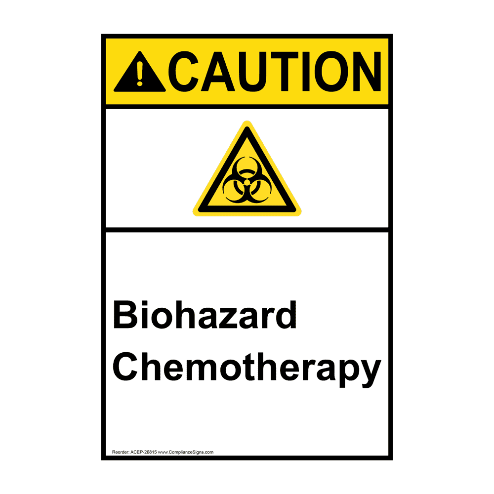 Chemotherapy Biohazard Sign