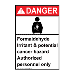 Chemical - Formaldehyde SDS Signs and Labels