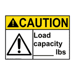 Industrial Notices - Maximum Load Capacity Signs and Labels