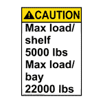 Industrial Notices - Maximum Load Capacity Signs and Labels