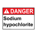 Chemical - Sodium Hypochlorite SDS Signs and Labels