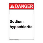 Chemical - Sodium Hypochlorite SDS Signs and Labels