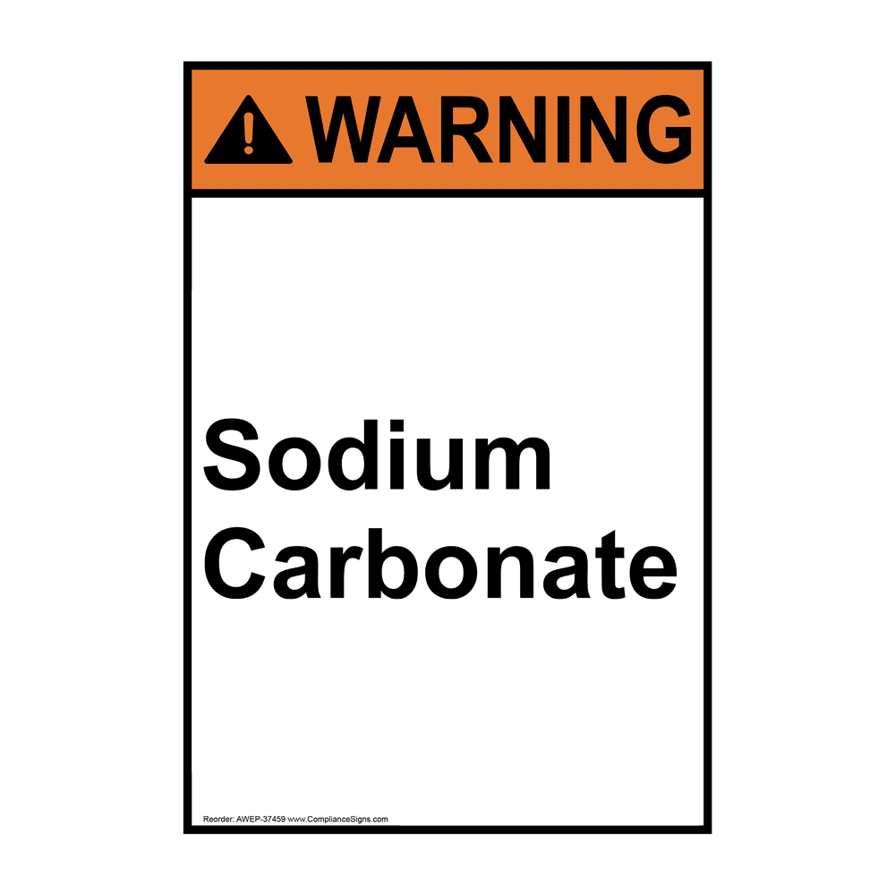 Portrait ANSI Ethylene Glycol Sign AWEP-38547