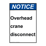 Industrial Notices - ANSI Crane Safety Signs and Labels