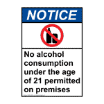 Under 21 Safety Signs from ComplianceSigns.com