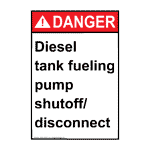 Fuel Tank Labels Safety Signs from ComplianceSigns.com