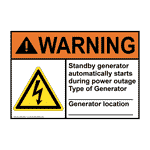 Generator Safety Signs from ComplianceSigns.com